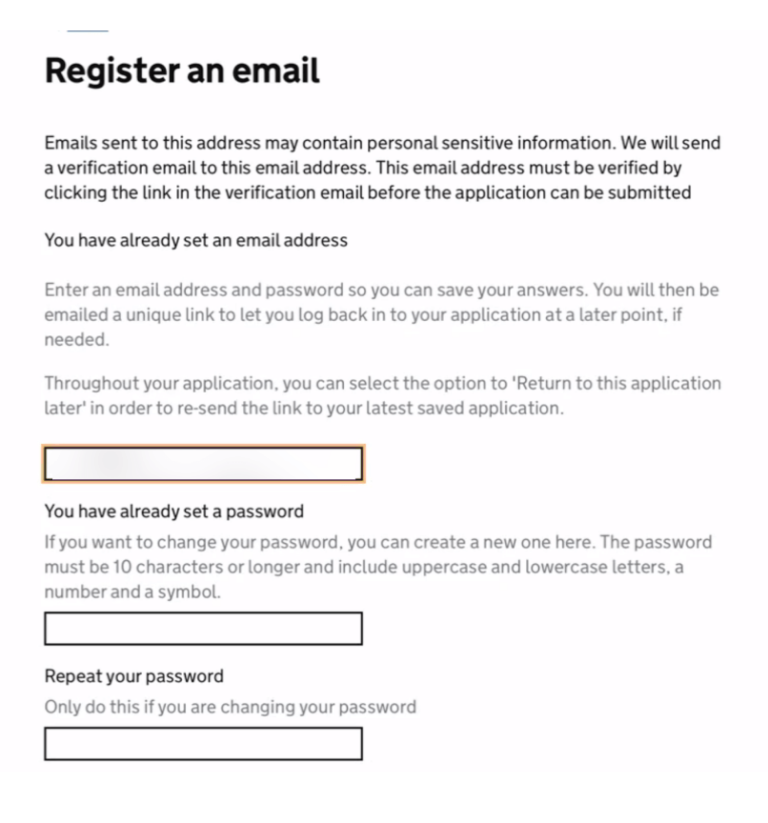 Using the same email address for main applicant and dependent when ...